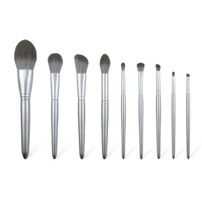 China Beauty Care Make Tools Silver Rigorous Workmanship Cosmetic Brush for sale