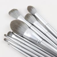 China Beauty Care Make Tools Silver Rigorous Workmanship Cosmetic Brush for sale