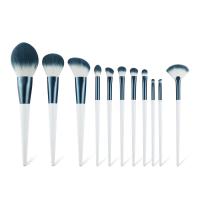 China 11 Piece Soft Synthetic Hair Cosmetic Brush Set for Professional Face Makeup Skin Like Finish for sale