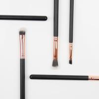 China Wooden Handle 5pcs Smudge Eyeshadow Blending Brush Set for sale