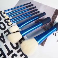 China 8PCS Portable Makeup Brush Set Thickened Aluminum Tube Synthetic Hair with Case for sale