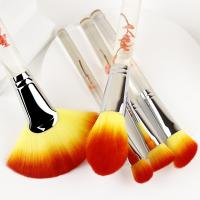 China Attractive Makeup Brush 5PCS Copper Ferrule Resin Handle Customized Makeup Brush for sale
