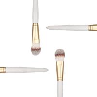 China Aluminum Ferrule Single Foundation Brush Synthetic Bristle Liquid Makeup 1000 Sets MOQ for sale