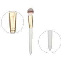 China Aluminum Ferrule Single Foundation Brush Synthetic Bristle Liquid Makeup 1000 Sets MOQ for sale