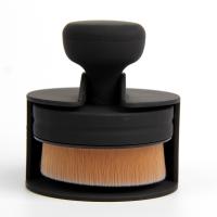 China OEM Kabuki Makeup Brush Black High Density Bristles Liquid Foundation for sale