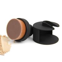China OEM Kabuki Makeup Brush Black High Density Bristles Liquid Foundation for sale