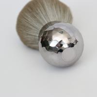 China Synthetic Kabuki Makeup Brush for Loose Powder 15cm Flexible Bristles Custom Logo for sale