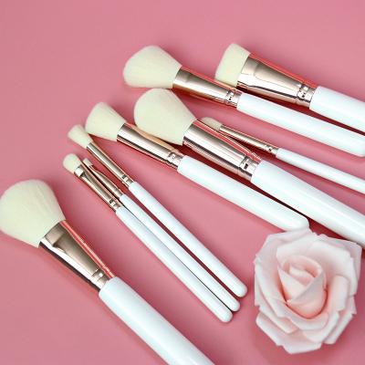 China 9PCS Exquisite Powder Foundation Brush High Glossy Ferrule With Bag for sale
