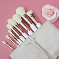 China 9PCS Exquisite Powder Foundation Brush High Glossy Ferrule With Bag for sale