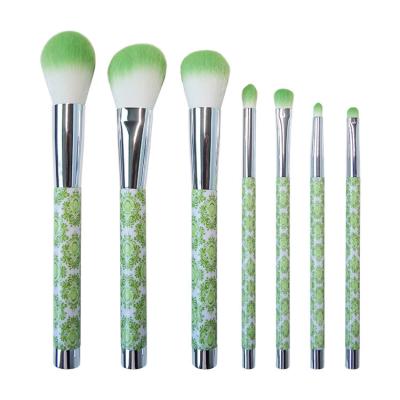 China 7Pcs Synthetic Makeup Brush Set with Aluminum Ferrule for Powder Contour Blusher for sale