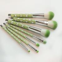 China 7Pcs Synthetic Makeup Brush Set with Aluminum Ferrule for Powder Contour Blusher for sale