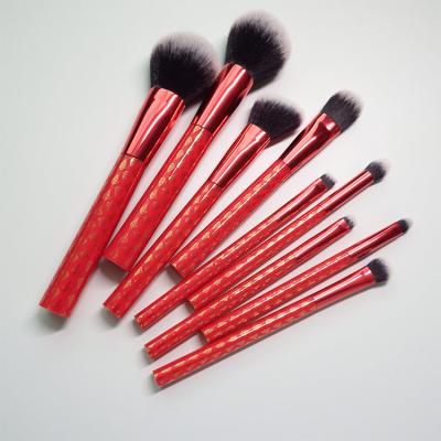 China Practical Customized Makeup Brush Set 9PCS Strong Grasping Powder Effect for sale