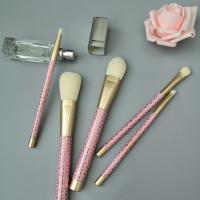 China 5PCS Premium Synthetic Makeup Brush Set for Powder Blush Eyeshadow Custom Logo for sale