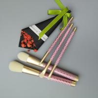 China 5PCS Premium Synthetic Makeup Brush Set for Powder Blush Eyeshadow Custom Logo for sale