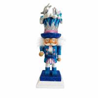 China Custom Blue Winter Dolphin Nutcracker for sale