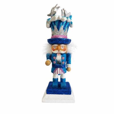 China Custom Blue Winter Dolphin Nutcracker for sale