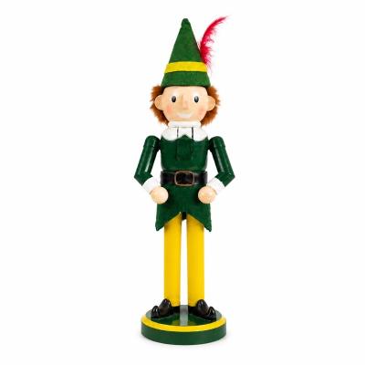China Custom Green Christmas Elf Nutcracker for sale