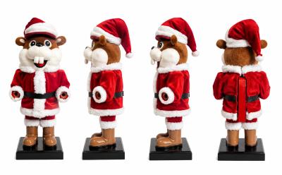 China Custom Monkey Santa Nutcracker for Christmas Display for sale