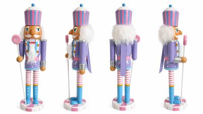 China Custom Pastel Candy Nutcracker for Christmas Display for sale