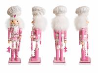 China Custom Pink Baker Girl Nutcracker for Christmas Display for sale