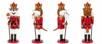 China Custom Red Gold Royal Animal Nutcracker for Christmas Display for sale