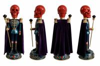 China Custom Red Skull King Nutcracker for Halloween and Holiday Display for sale