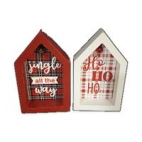 China Custom Wooden Christmas House Table Decoration Model 225 for sale