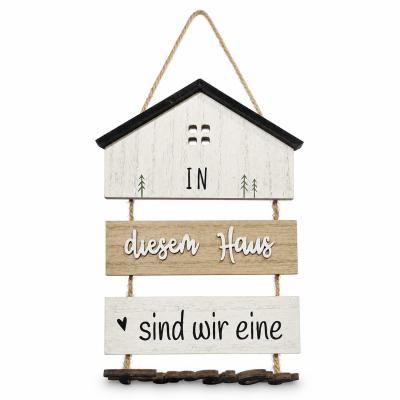 China Custom German Style Wooden House Hanging Ornament Model 233 for sale