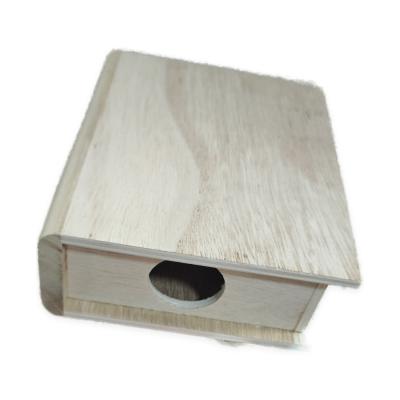 China Custom White Wooden Birdhouse Garden Decoration Model 437 for sale