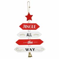 China Custom Wooden Christmas Word Hanging Sign Model 228 for sale