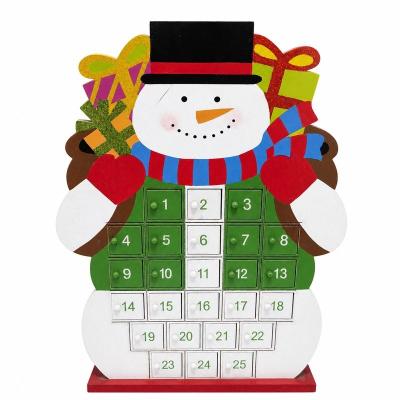 China Custom Wooden Christmas Countdown Calendar Model 336 for sale