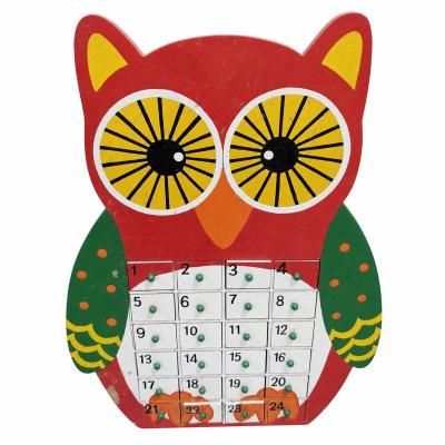 China Custom Wooden Christmas Countdown Calendar Model 335 for sale