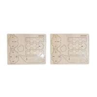 China Wooden Dragon Boat Model Puzzle Kit for sale
