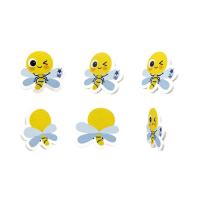 China Round Face Bee Wooden Decoration for sale