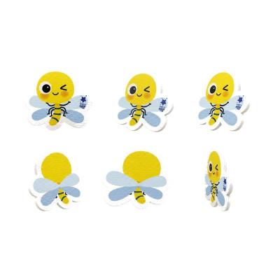 China Round Face Bee Wooden Decoration for sale