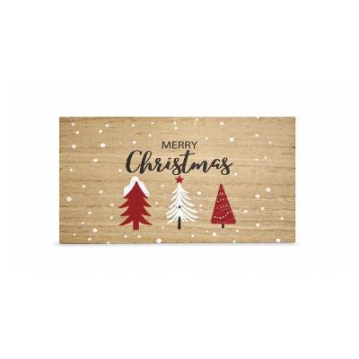 China Merry Christmas Wooden Tree Sign for sale