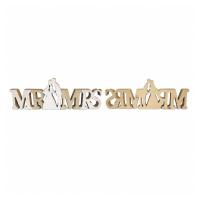 China Double Sided Mr and Mrs Wedding Table Sign for sale