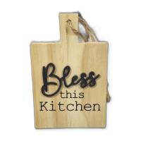 China Wooden Bless This Kitchen Sign for sale