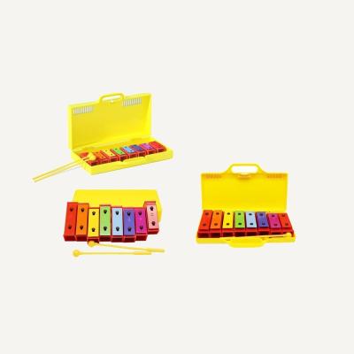 China Portable Rainbow Xylophone in Yellow Carry Case for sale