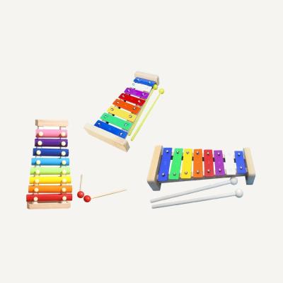 China Rainbow Wooden Metallophone for Kids for sale