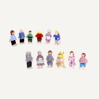 China Wooden Family Doll Figures for Dollhouse Play for sale