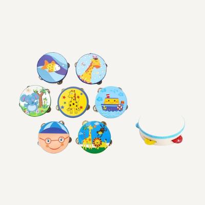 China Animal Design Wooden Tambourine for Kids for sale