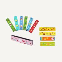 China Cartoon Wooden Harmonica for Kids for sale