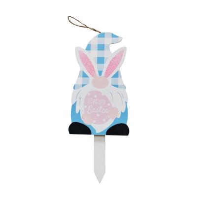 China Custom Pastel Easter Gnome Hanging Stake with OEM/ODM Services for Seasonal Retail and Customizable Artwork for sale