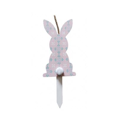 China Custom Polka Dot Bunny Hanging Stake with OEM/ODM Services for Seasonal Retail and Customizable Artwork for sale