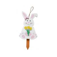 China Custom Tulip Bunny Hanging Stake with OEM/ODM Customization for Seasonal Retail and Mature Craftsmanship for sale