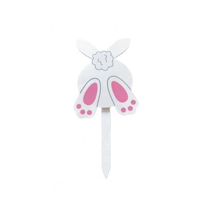China Customizable Artwork Bunny Feet Yard Stake with OEM/ODM Services for Seasonal Retail for sale