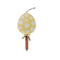 China Custom Yellow Daisy Easter Egg Hanging Stake with OEM/ODM Services for Seasonal Retail and Customizable Artwork for sale