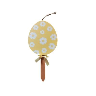 China Custom Yellow Daisy Easter Egg Hanging Stake with OEM/ODM Services for Seasonal Retail and Customizable Artwork for sale
