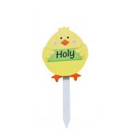 China Custom Holy Chick Easter Yard Stake with OEM/ODM Customization, Mature Craftsmanship for Seasonal Retail for sale